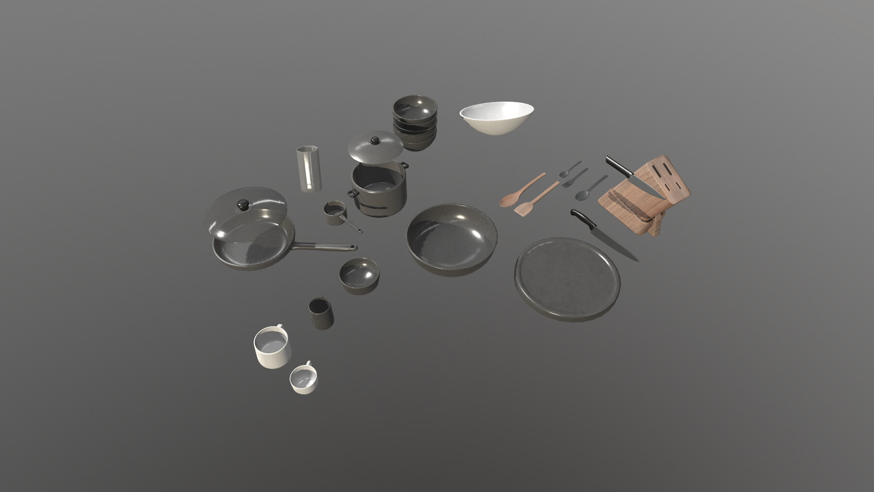 ArtStation - Full kitchen set | Game Assets