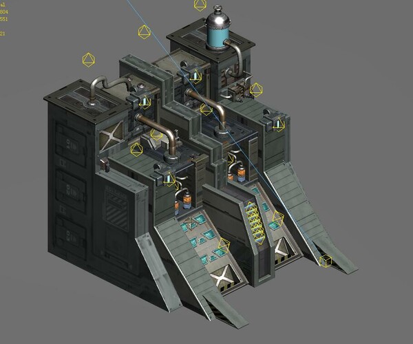 ArtStation - Machinery - wall 01 | Game Assets