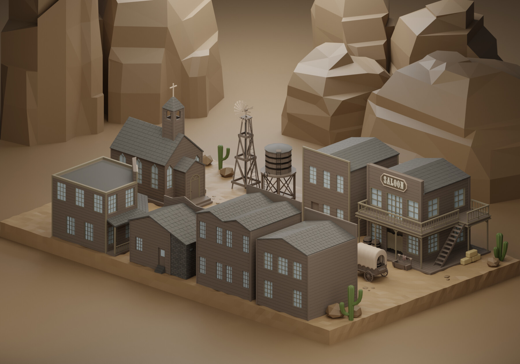 ArtStation - Western pack | Game Assets