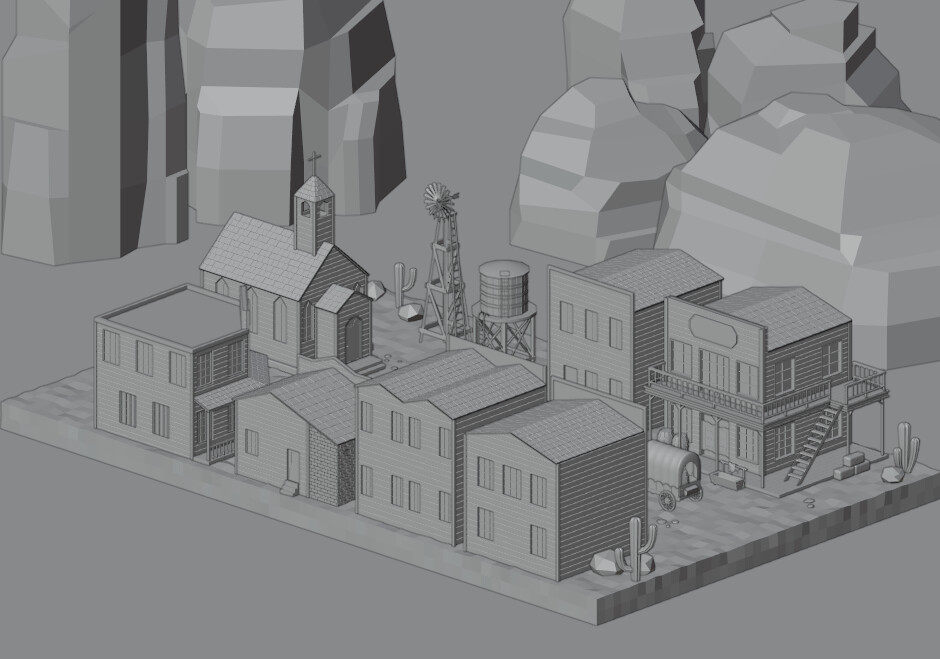 ArtStation - Western pack | Game Assets