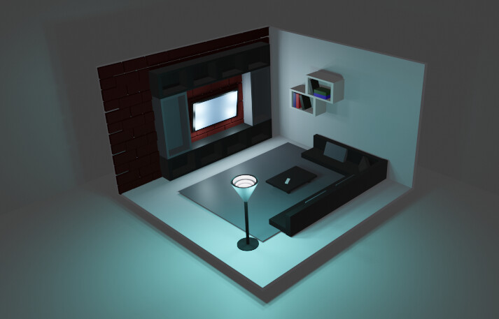 ArtStation - hi tech designe room | Resources