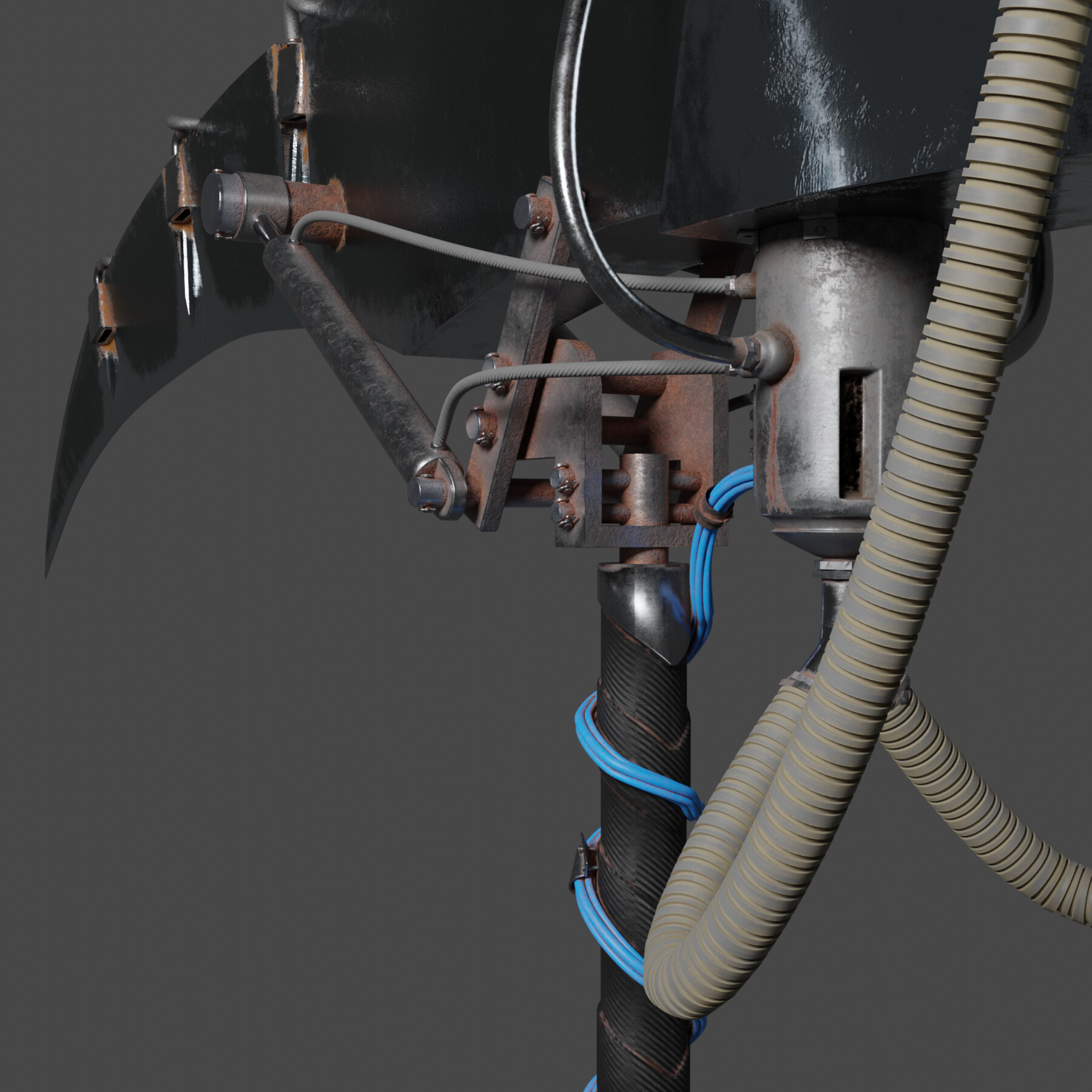 ArtStation - Fire-Spitting mechanical Scythe | Resources