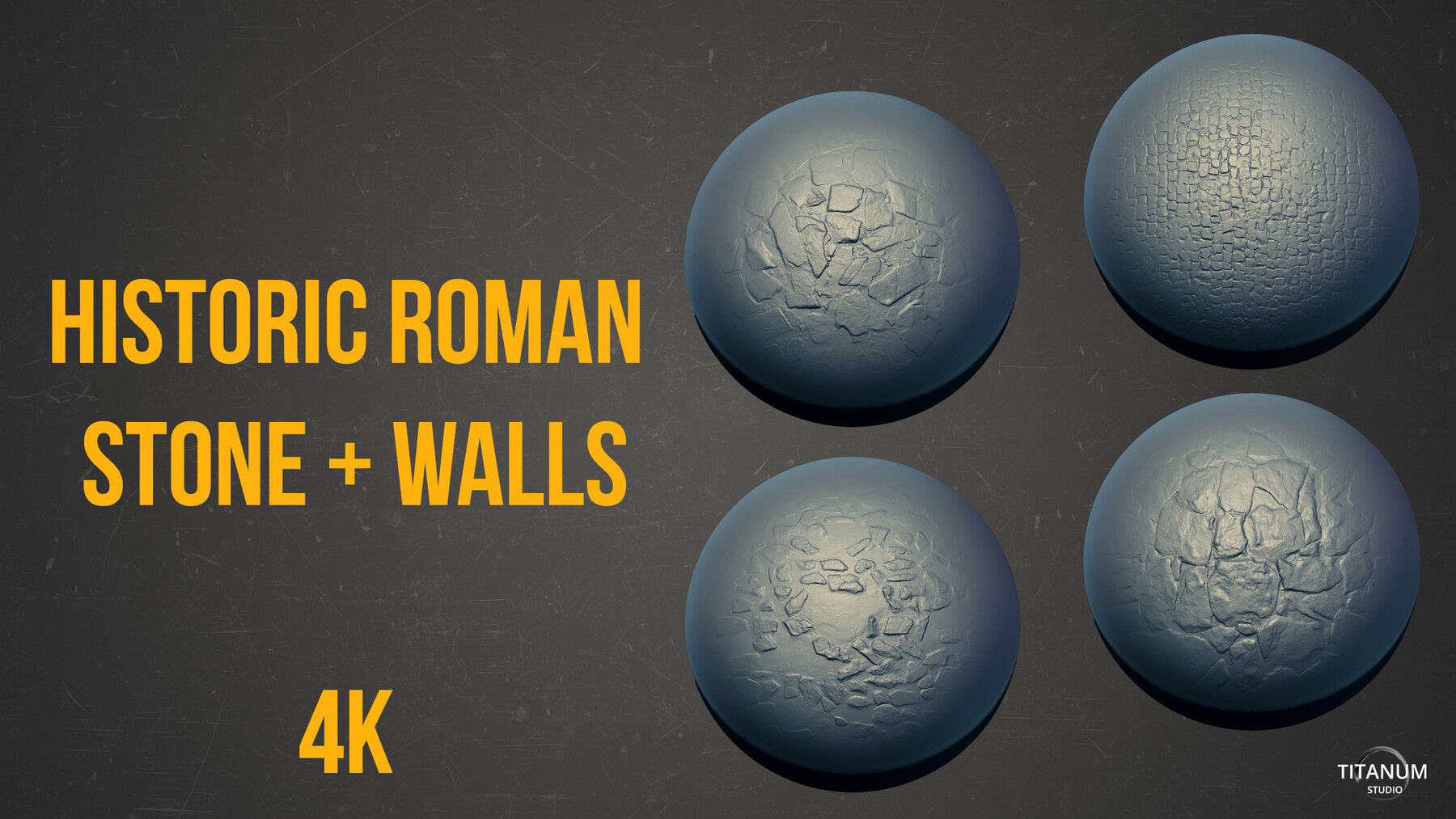 ArtStation - 30 Zbrush Stone,Concrete and rock 4K Brush + Alpha + jpeg ...