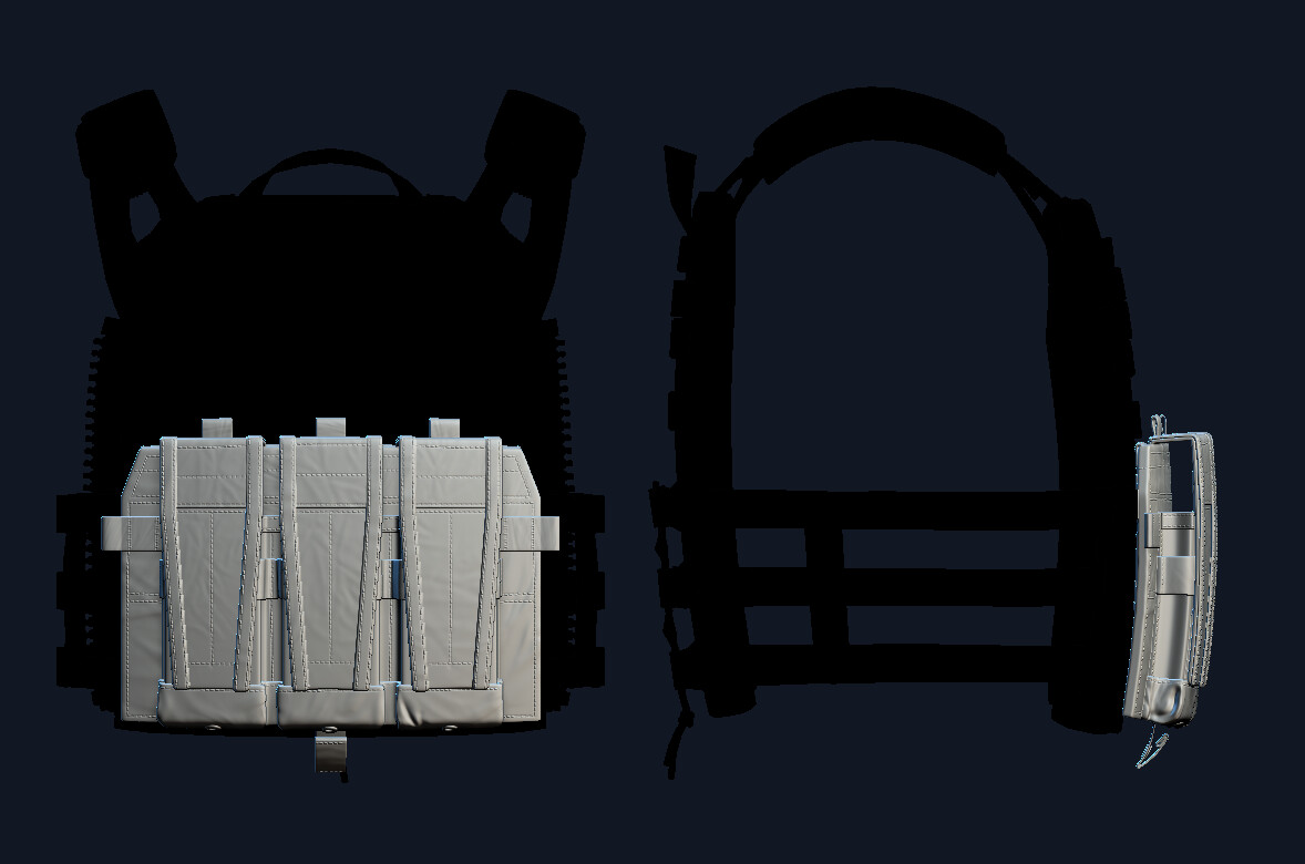 ArtStation - JPC 2.0 Frontal Pouch - Tactical military equipment ...