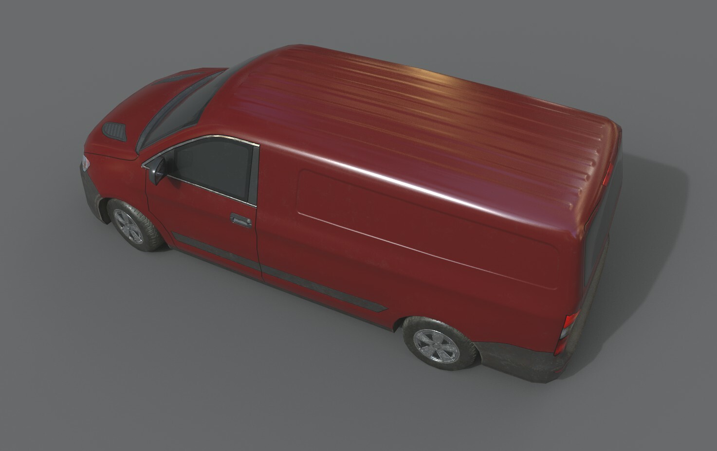 ArtStation - Generic Minivan Brown | Game Assets