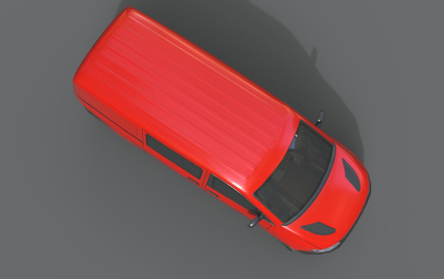 ArtStation - Generic Minivan Red | Game Assets