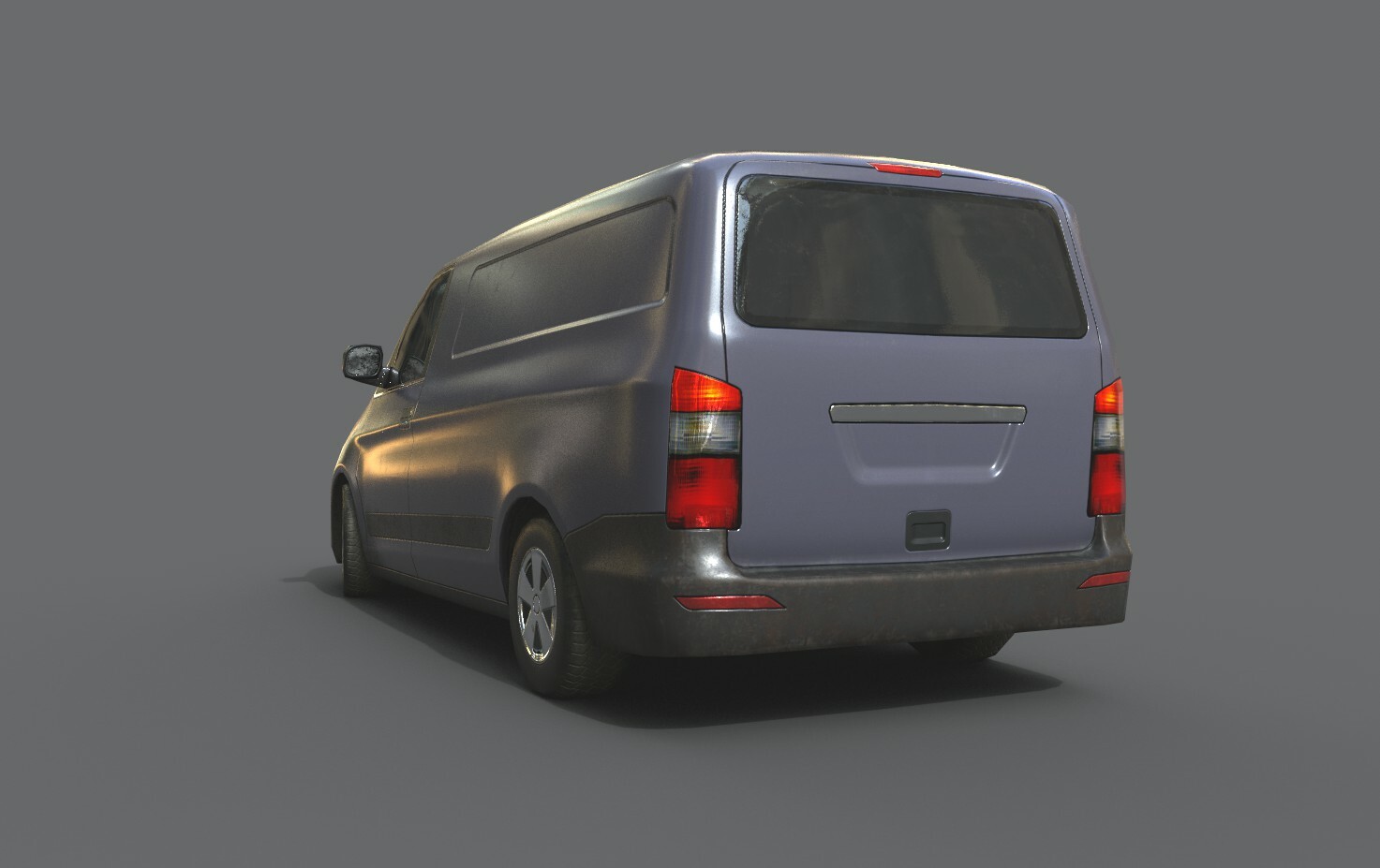 ArtStation - Generic Minivan Grey | Game Assets