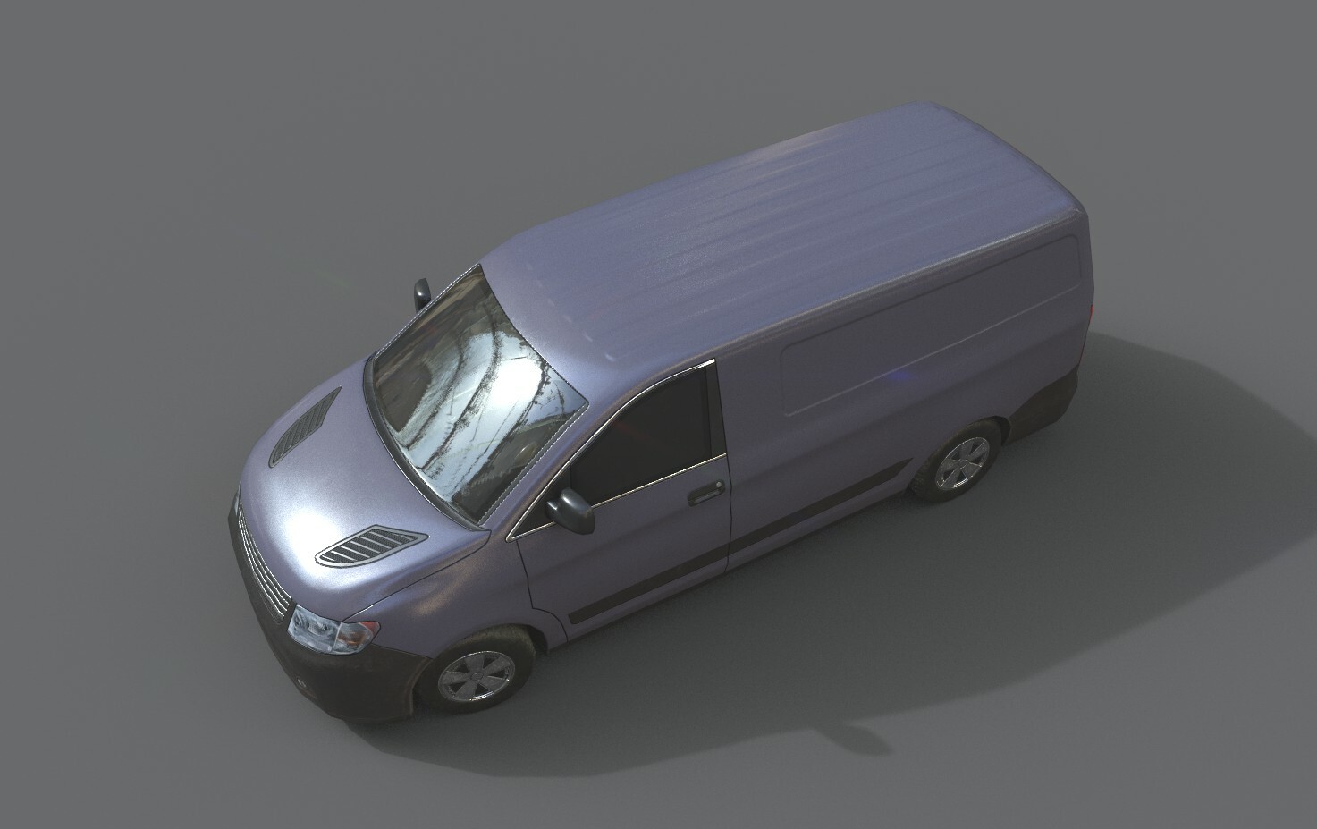 ArtStation - Generic Minivan Grey | Game Assets