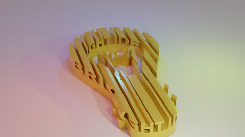 ArtStation - 3D WORD SHAPE - BRIGHT IDEAS | Resources