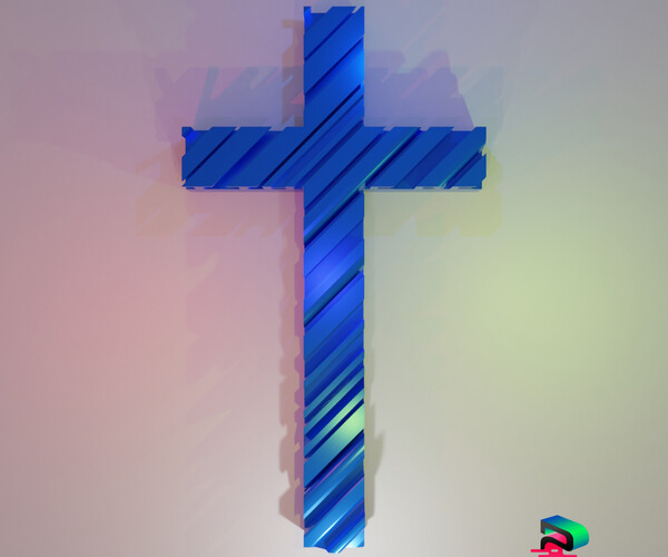 ArtStation - 3D WORD SHAPE - FUNNY CROSS (LET THERE BE LIKES) | Resources