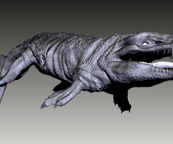 ArtStation - Dakosaurus Sea Monster Series 1 Sculpt Project | Game Assets