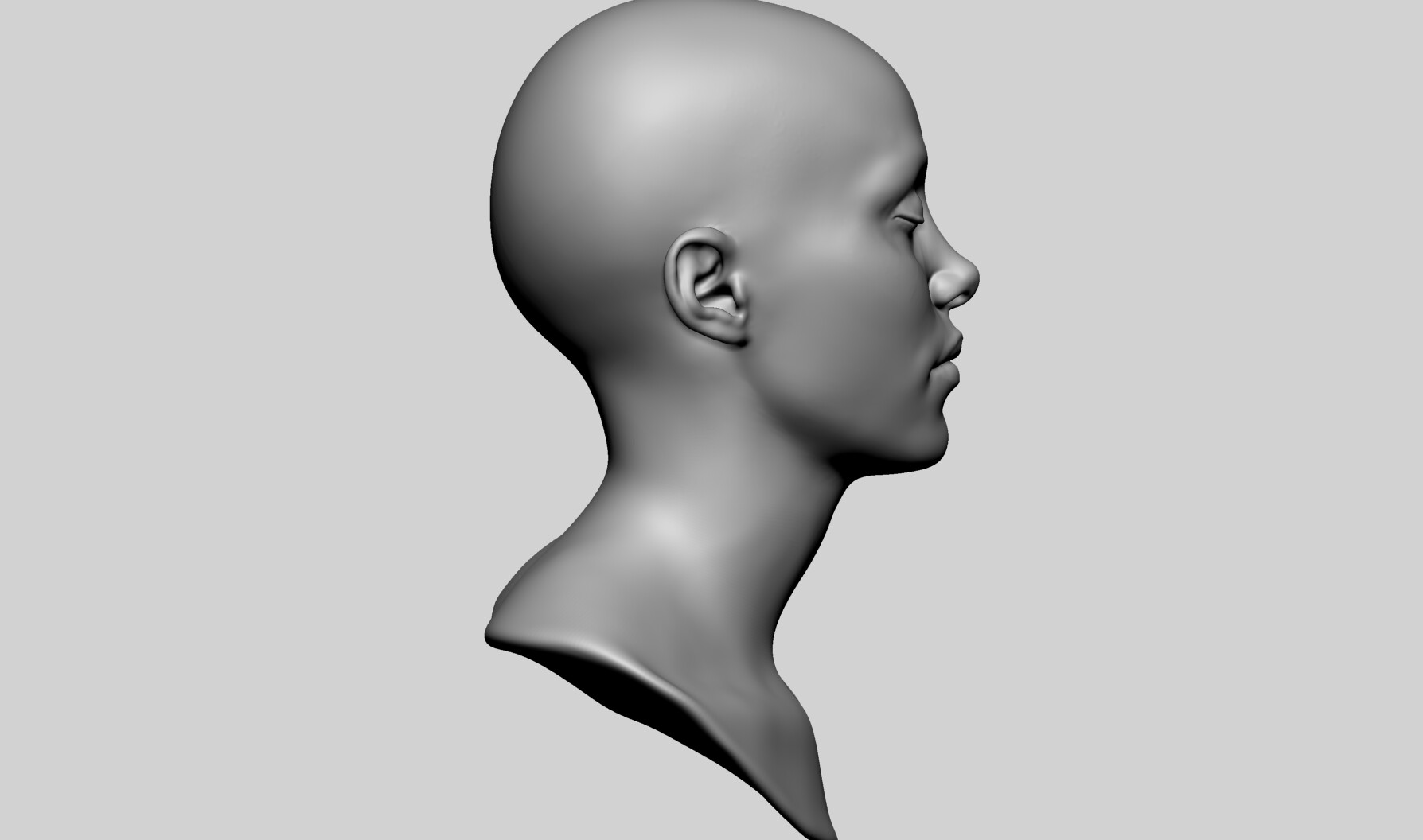 ArtStation - Base Female Head 07 | Resources
