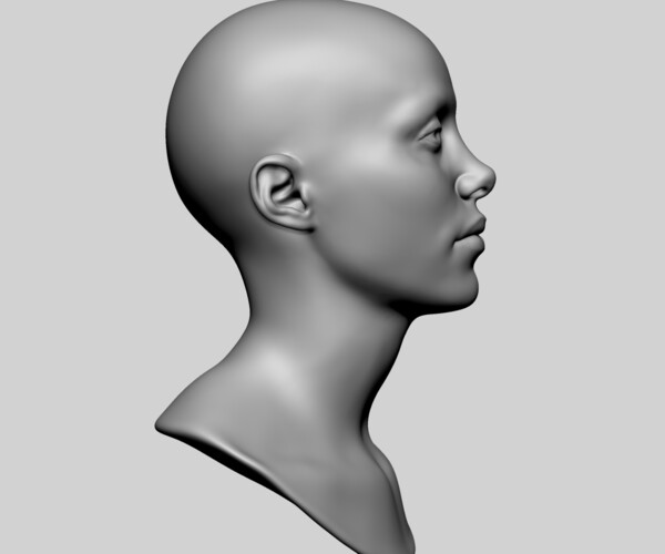 ArtStation - Base Female Head 07 | Resources
