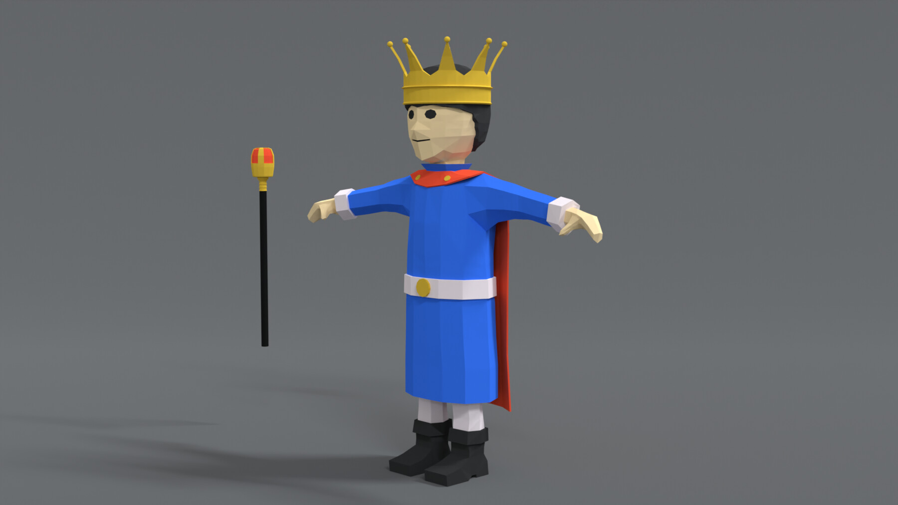 ArtStation - Low Poly Cartoon King | Game Assets