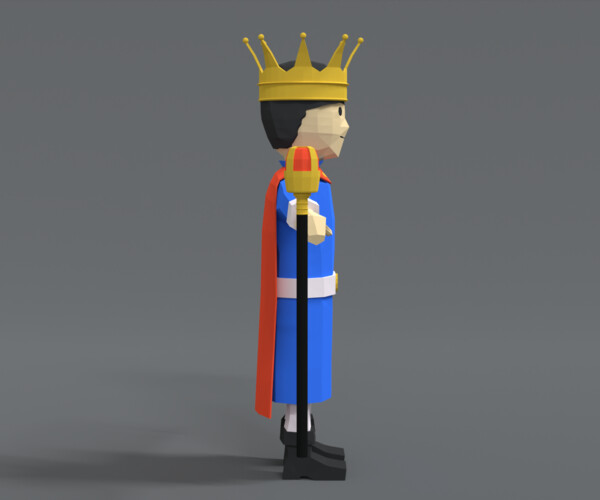 ArtStation - Low Poly Cartoon King | Game Assets