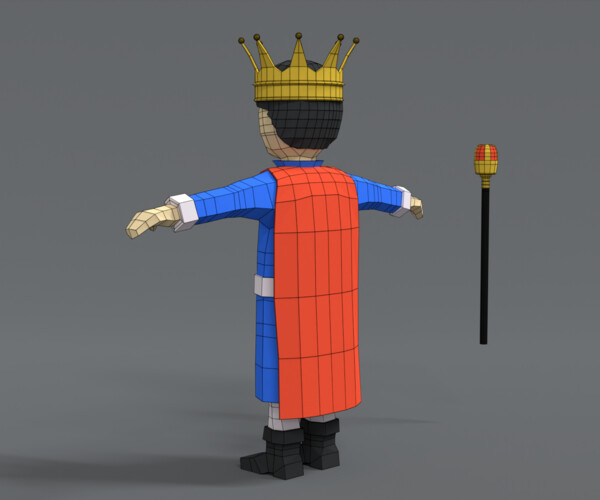 ArtStation - Low Poly Cartoon King | Game Assets