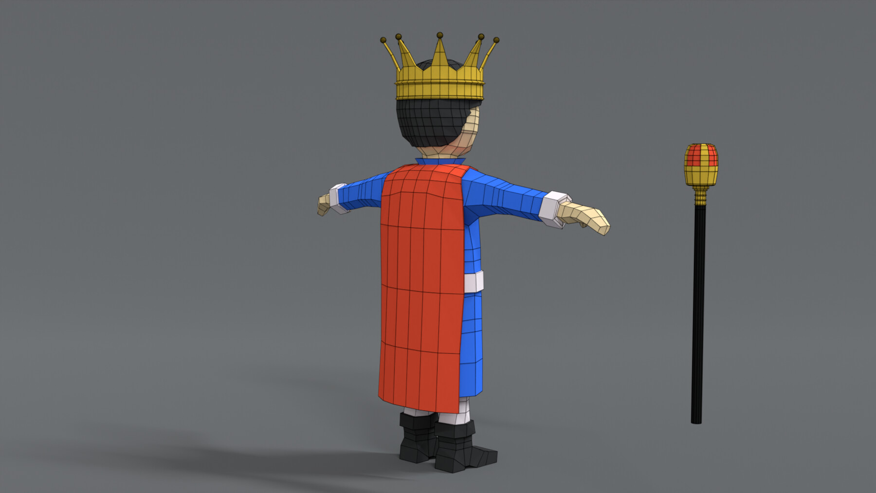 ArtStation - Low Poly Cartoon King | Game Assets