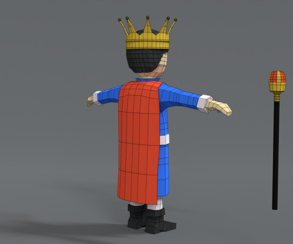 ArtStation - Low Poly Cartoon King | Game Assets