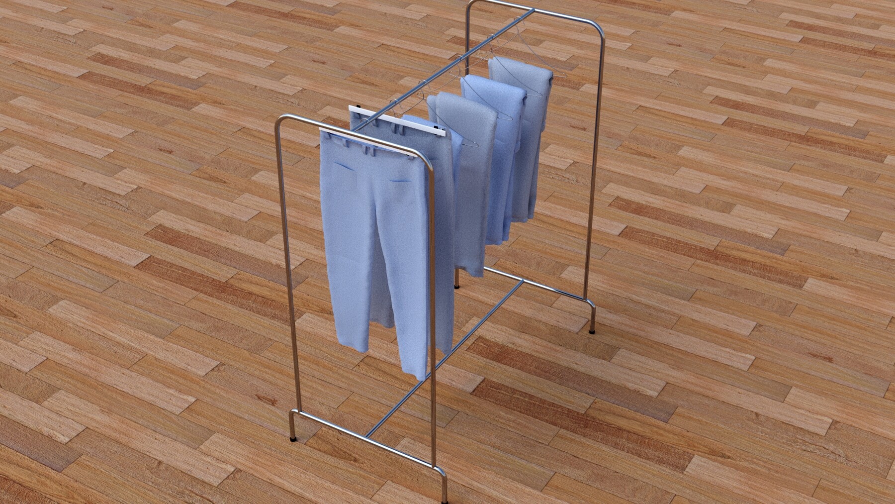 ArtStation - Textured Hanged jeans Rack | Game Assets