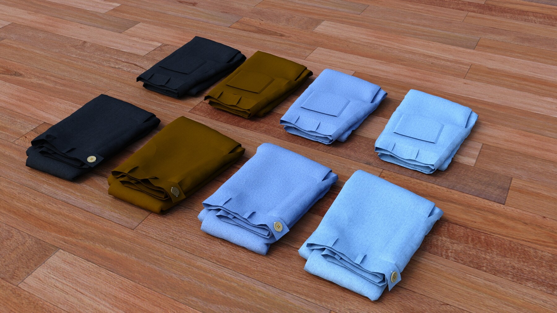 ArtStation - Textured Folded Jeans model | Game Assets