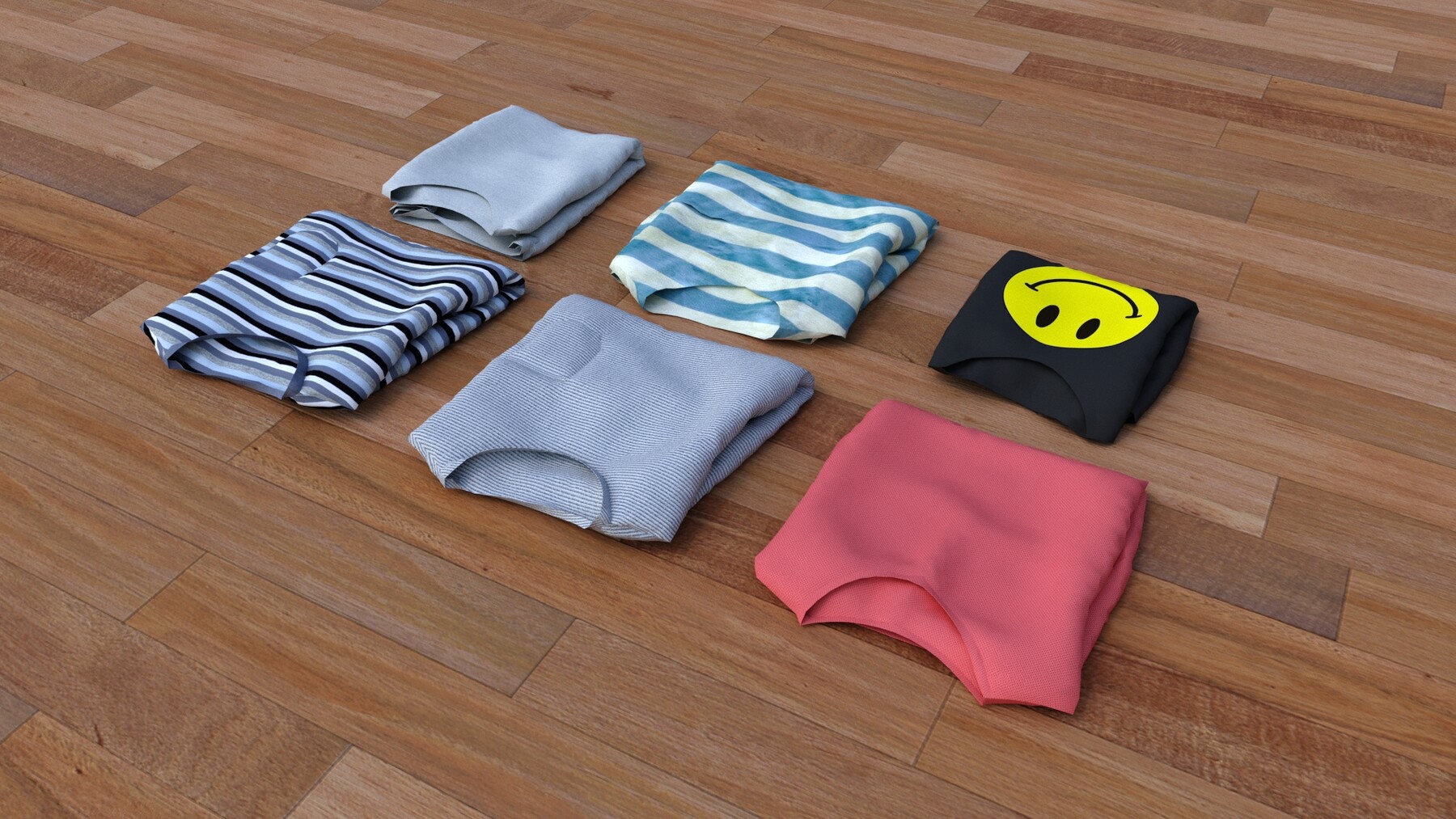 ArtStation - 3D Textured Folded Tshirts | Game Assets