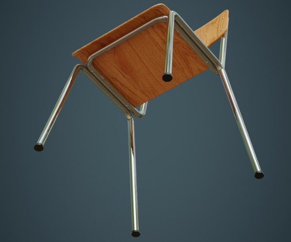 ArtStation - School Chair 1A | Game Assets