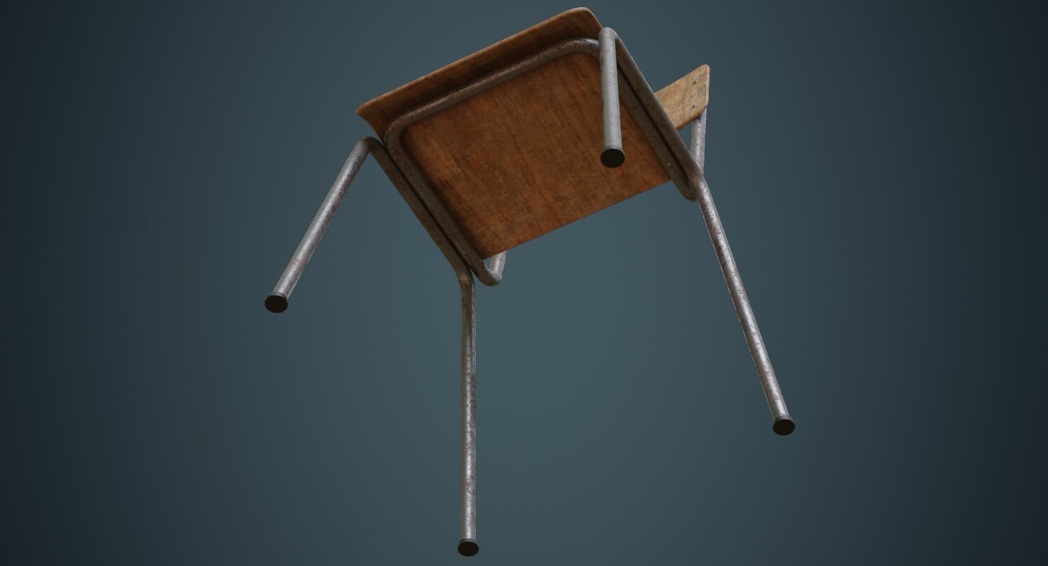 ArtStation - School Chair 1B | Game Assets