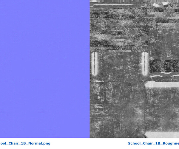 ArtStation - School Chair 1B | Game Assets