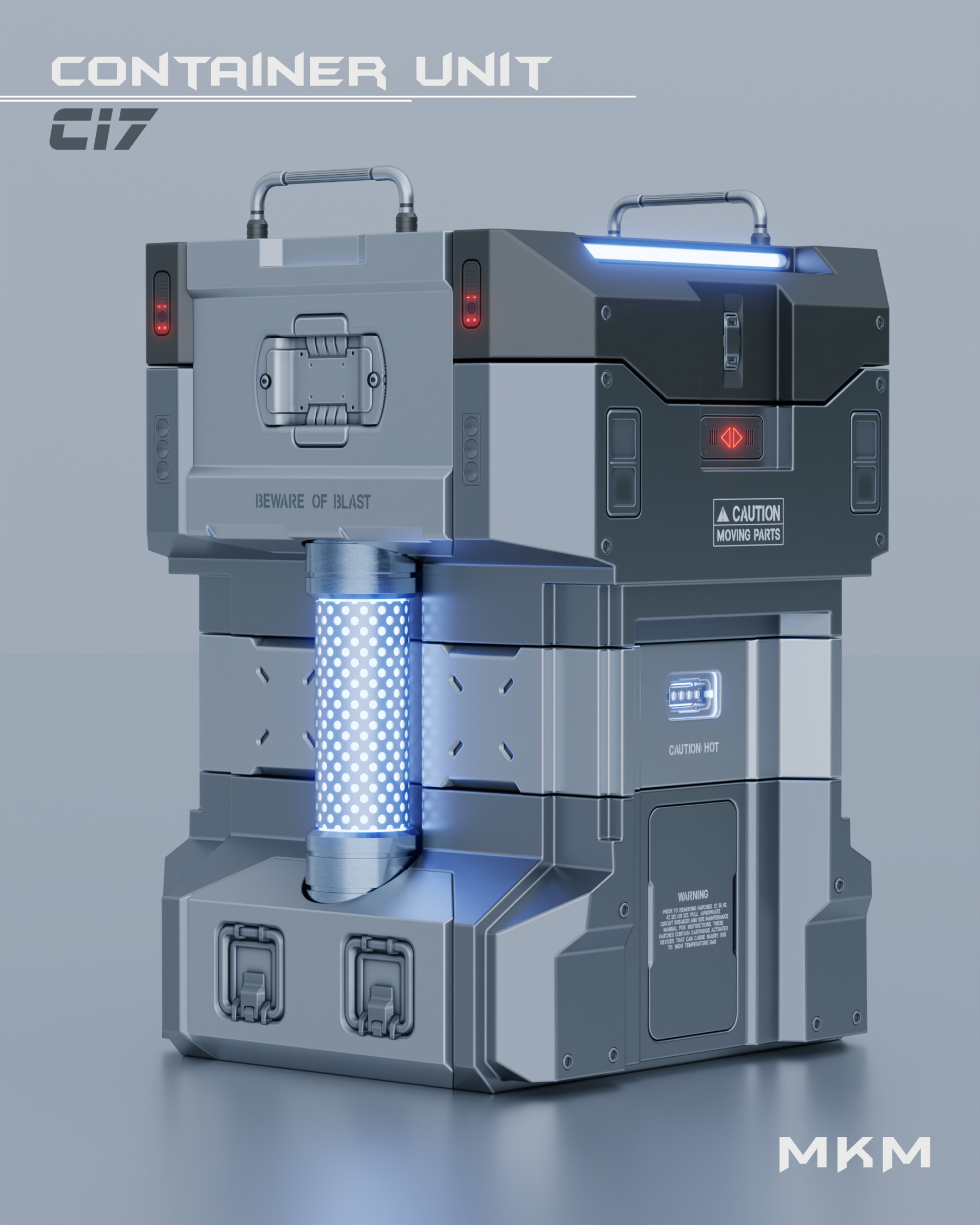 ArtStation - Sci-Fi Container C-17 | Game Assets