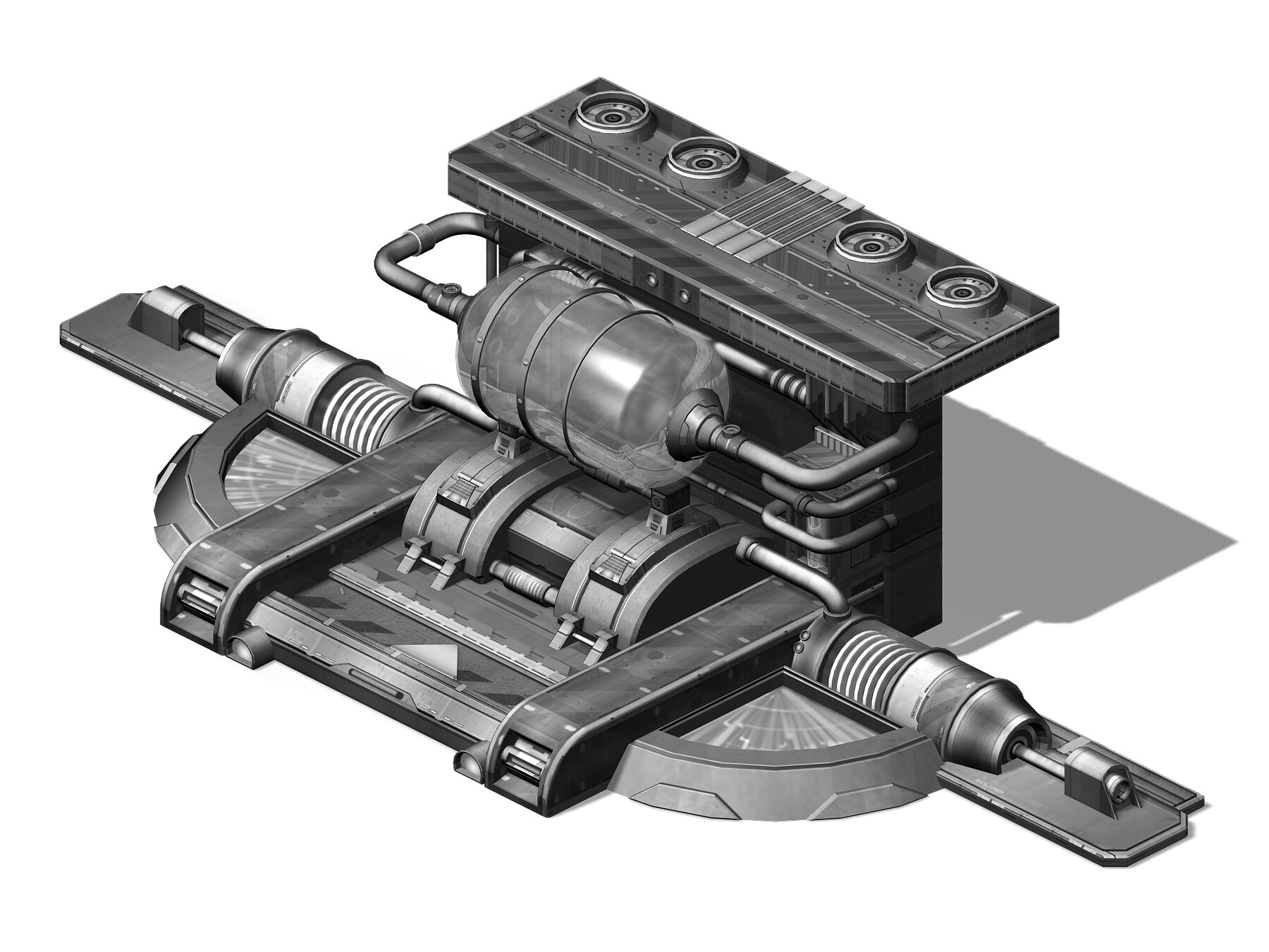 ArtStation - Machinery - Wall Chemical Container 02 | Game Assets