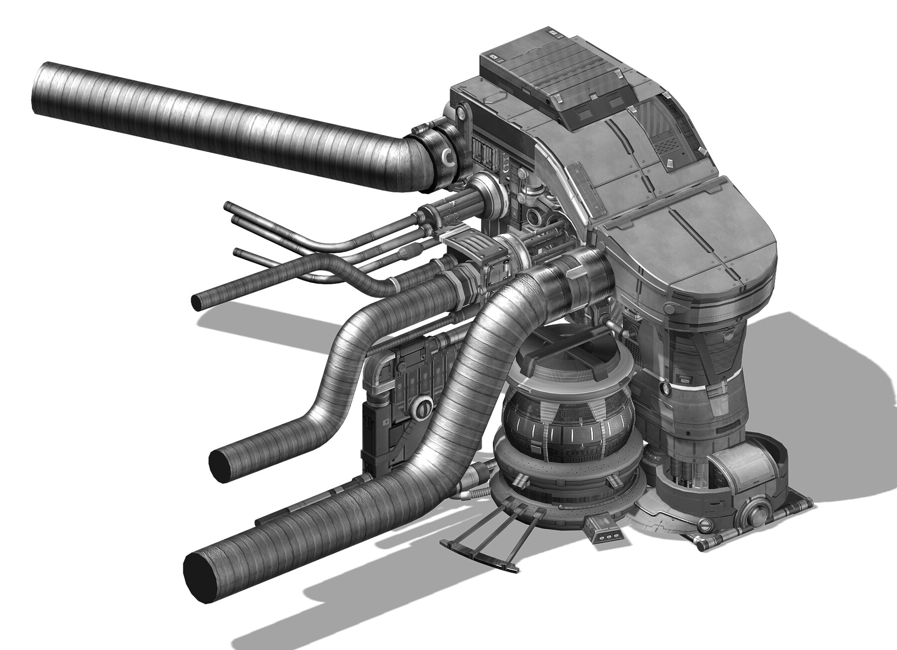 ArtStation - Machinery - Interior Wall 04 | Game Assets