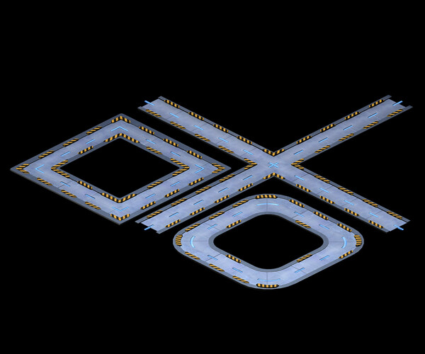 ArtStation - Building - Fleet - Surface Pavement 01 | Game Assets
