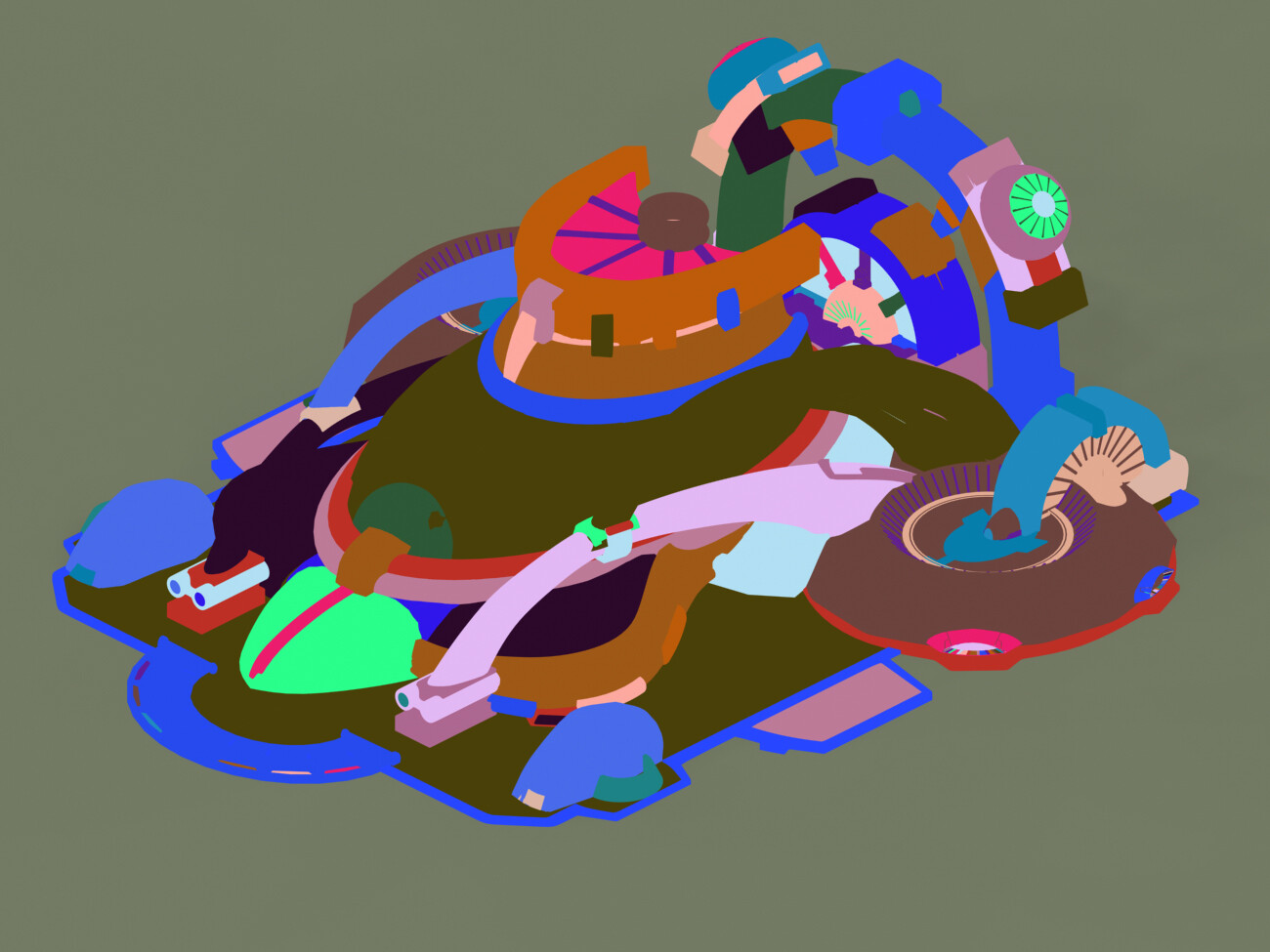 ArtStation - Building - Fleet - Tactical Training Ground 04 | Game Assets