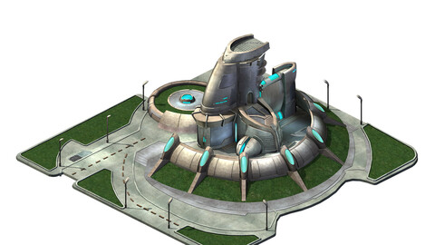 ArtStation - Science Fiction - Territory Command Center | Game Assets