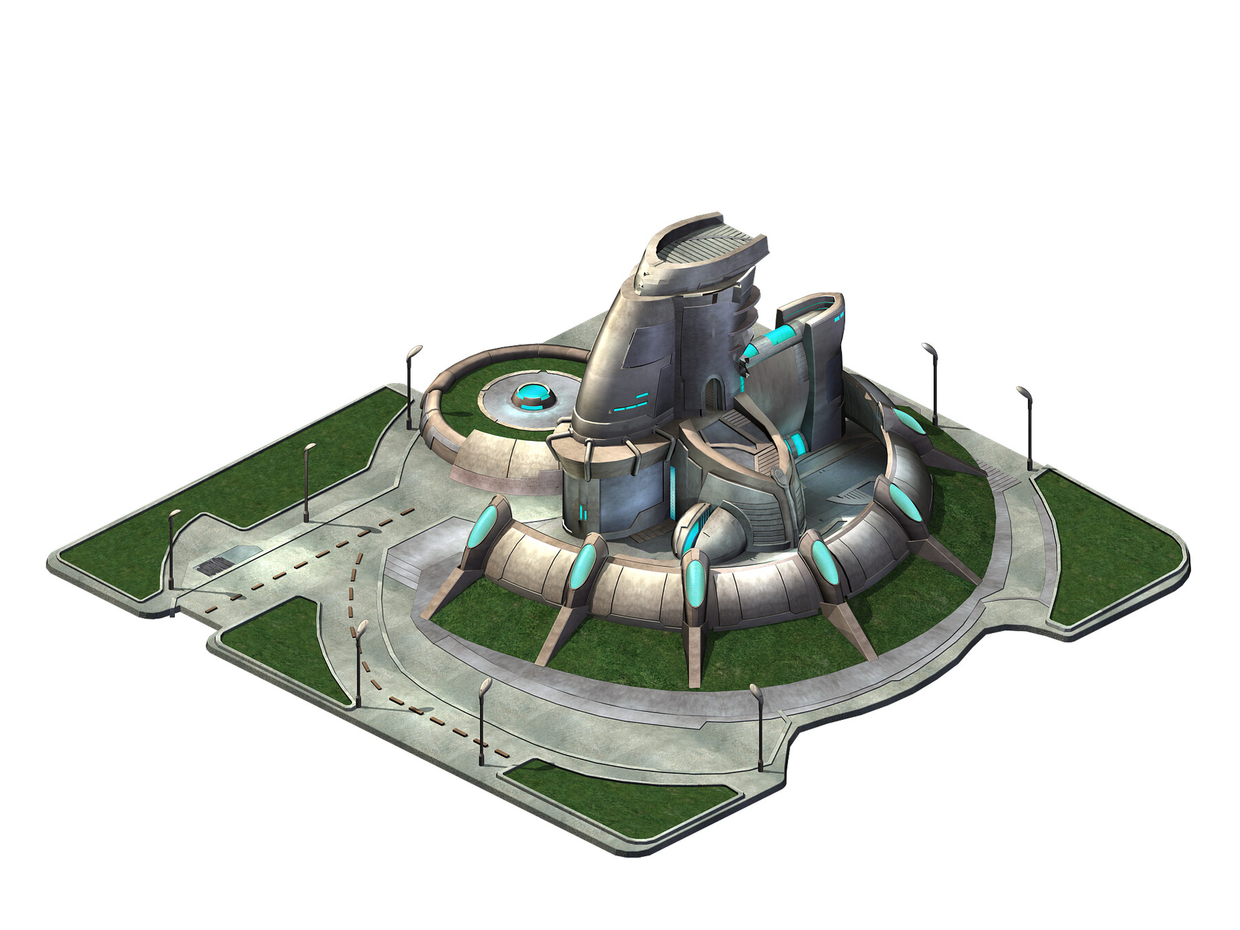 ArtStation - Science Fiction - Territory Command Center | Game Assets