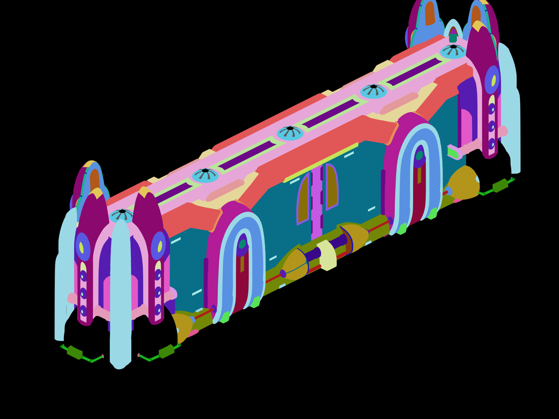 ArtStation - Space Station - City Wall 03 | Game Assets