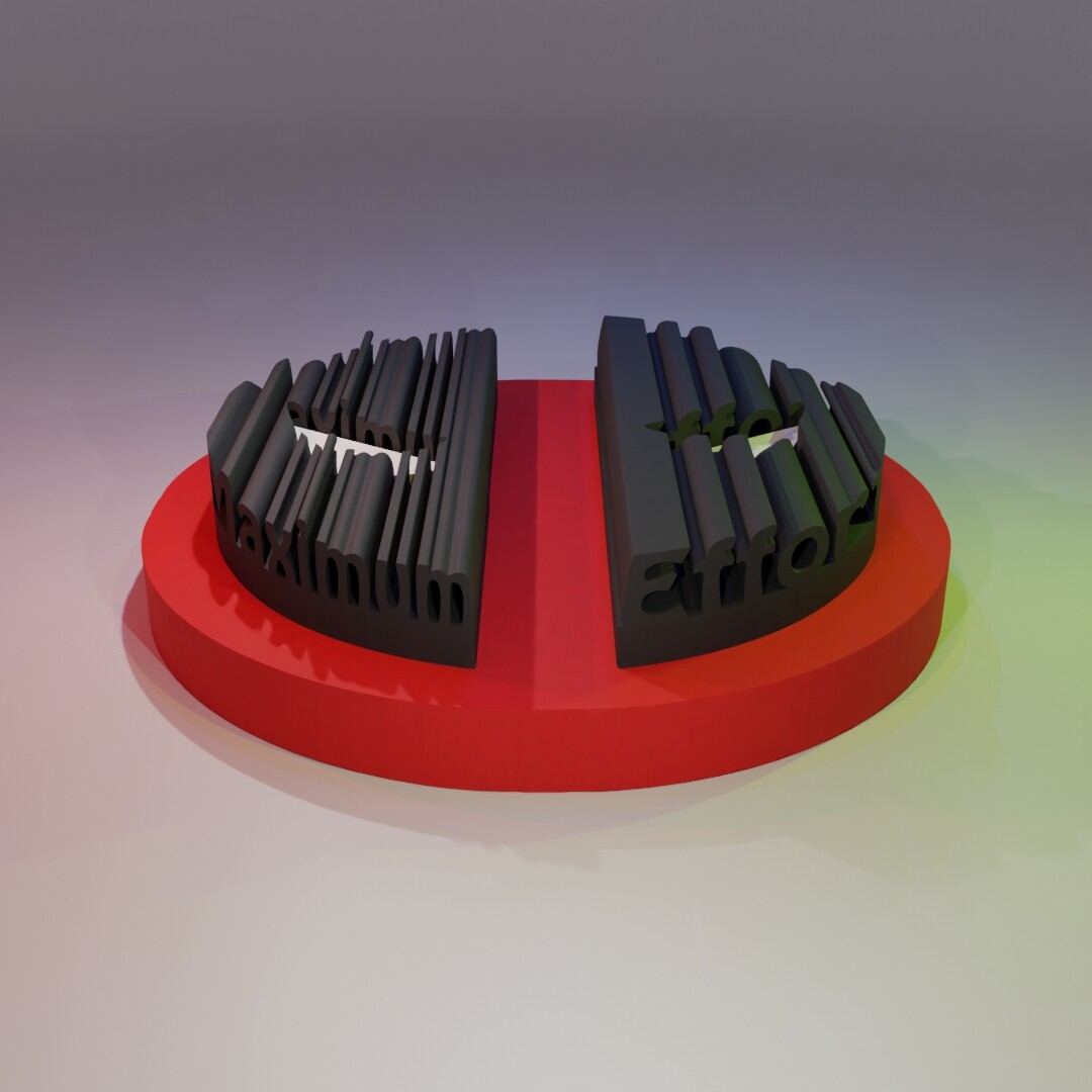 ArtStation - 3D WORD SHAPE - DEADPOOL MAXIMUM EFFORT | Resources