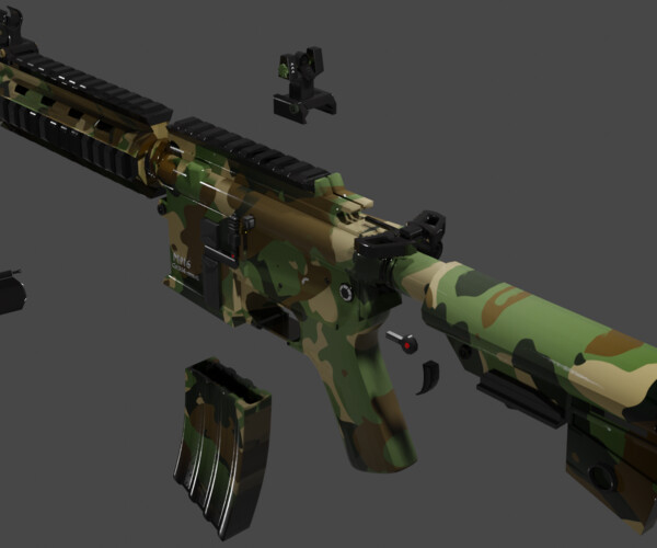ArtStation - m416 3D Model | Game Assets