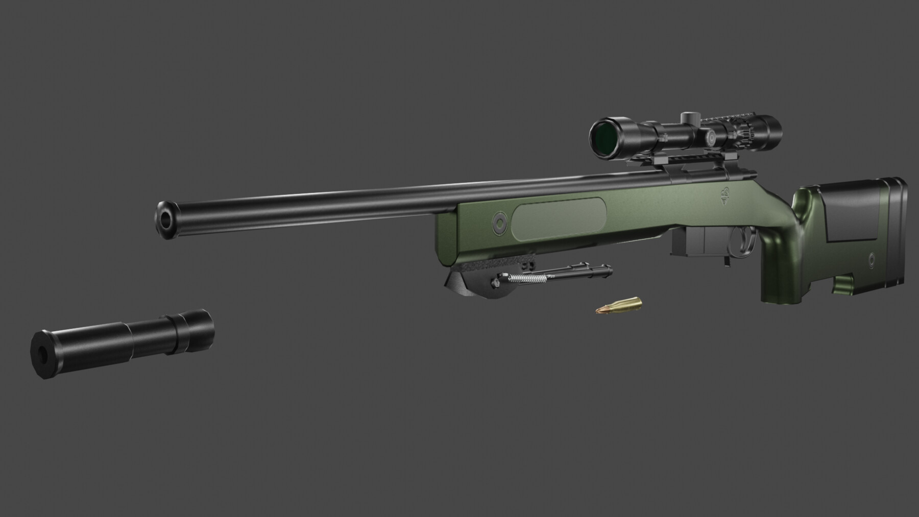 ArtStation - AWM 3D Model | Game Assets