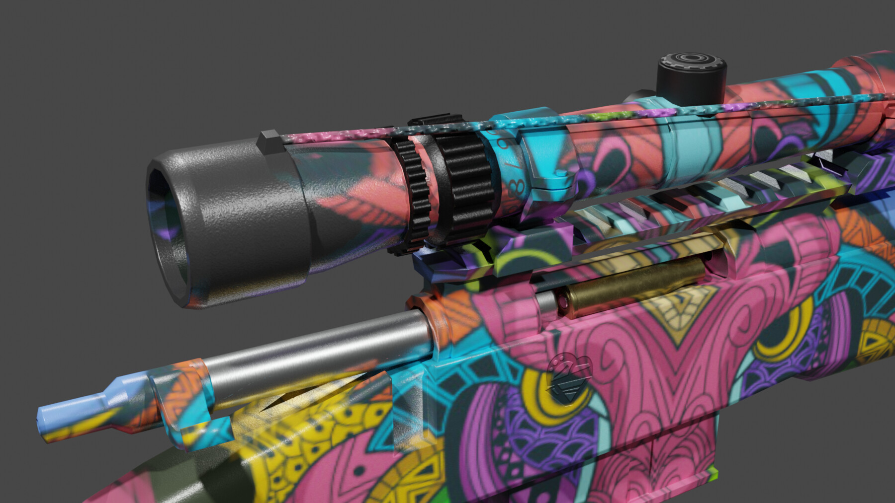 ArtStation - Awm Sniper 3D Model | Game Assets