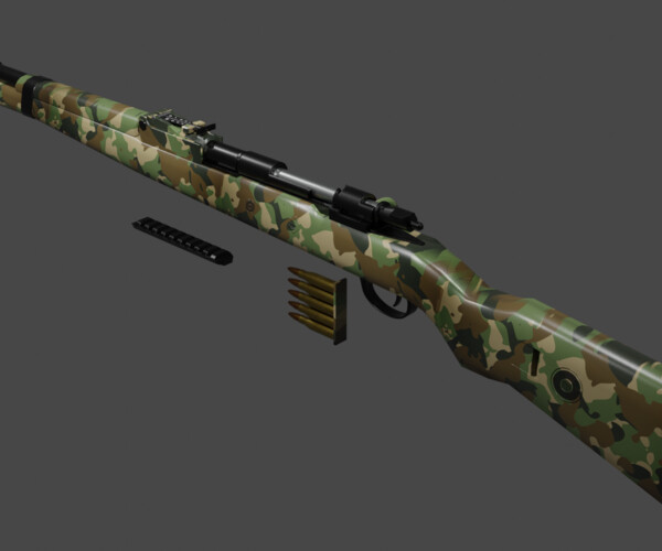 ArtStation - Kar98 3D Model | Game Assets