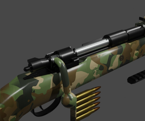 ArtStation - Kar98 3D Model | Game Assets