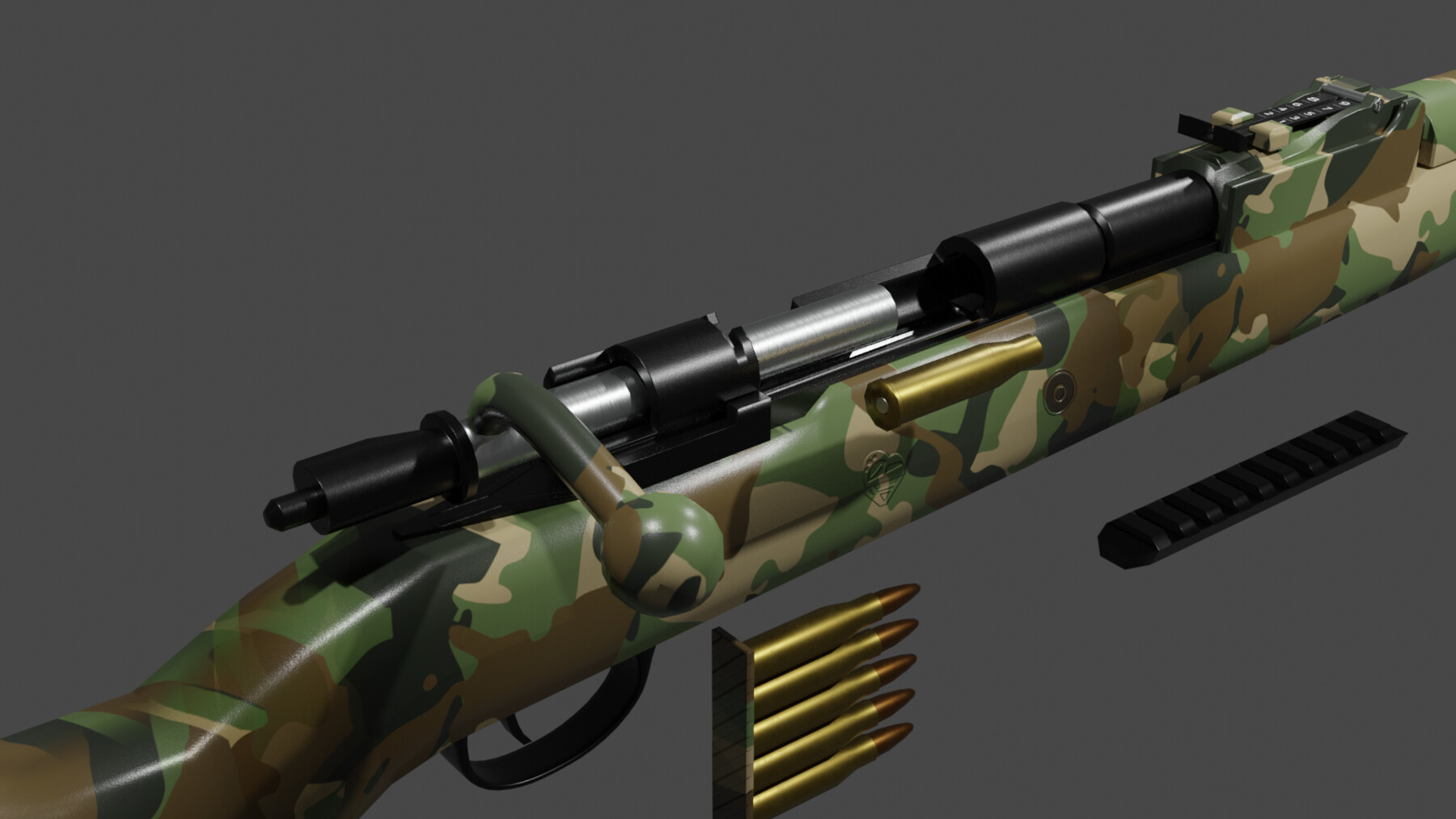 ArtStation - Kar98 3D Model | Game Assets