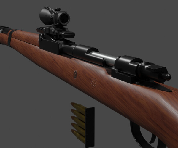 ArtStation - Kar98k 3D Model | Game Assets