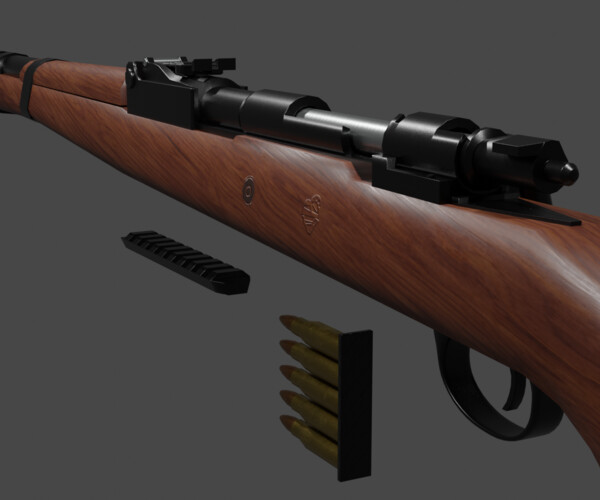 ArtStation - Kar98k 3D Model | Game Assets