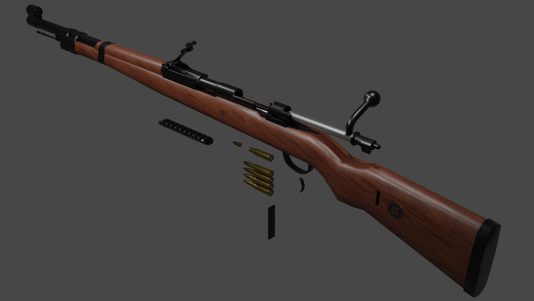 ArtStation - Kar98k 3D Model | Game Assets