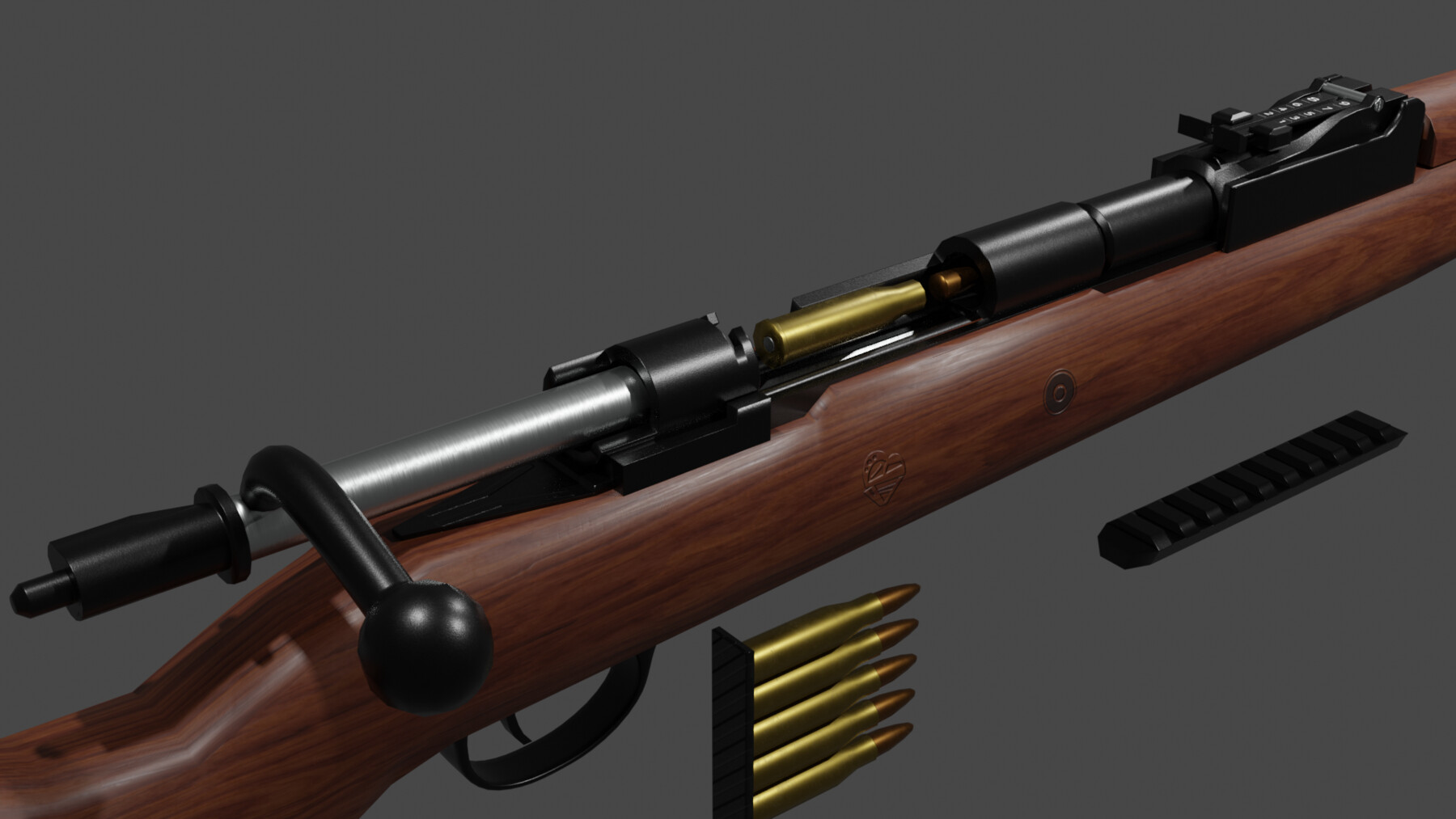 ArtStation - Kar98k 3D Model | Game Assets