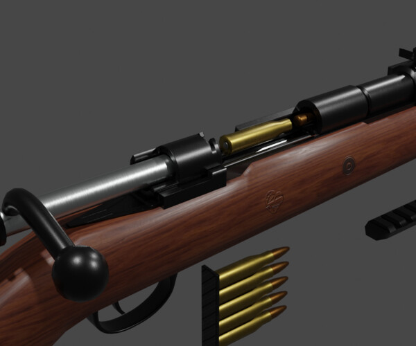 ArtStation - Kar98k 3D Model | Game Assets