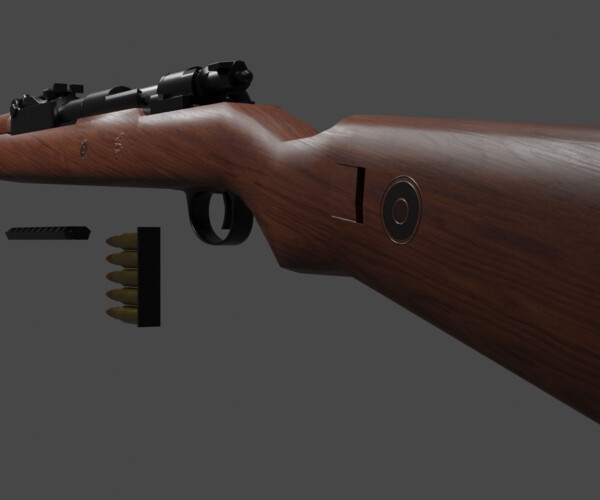ArtStation - Kar98k 3D Model | Game Assets