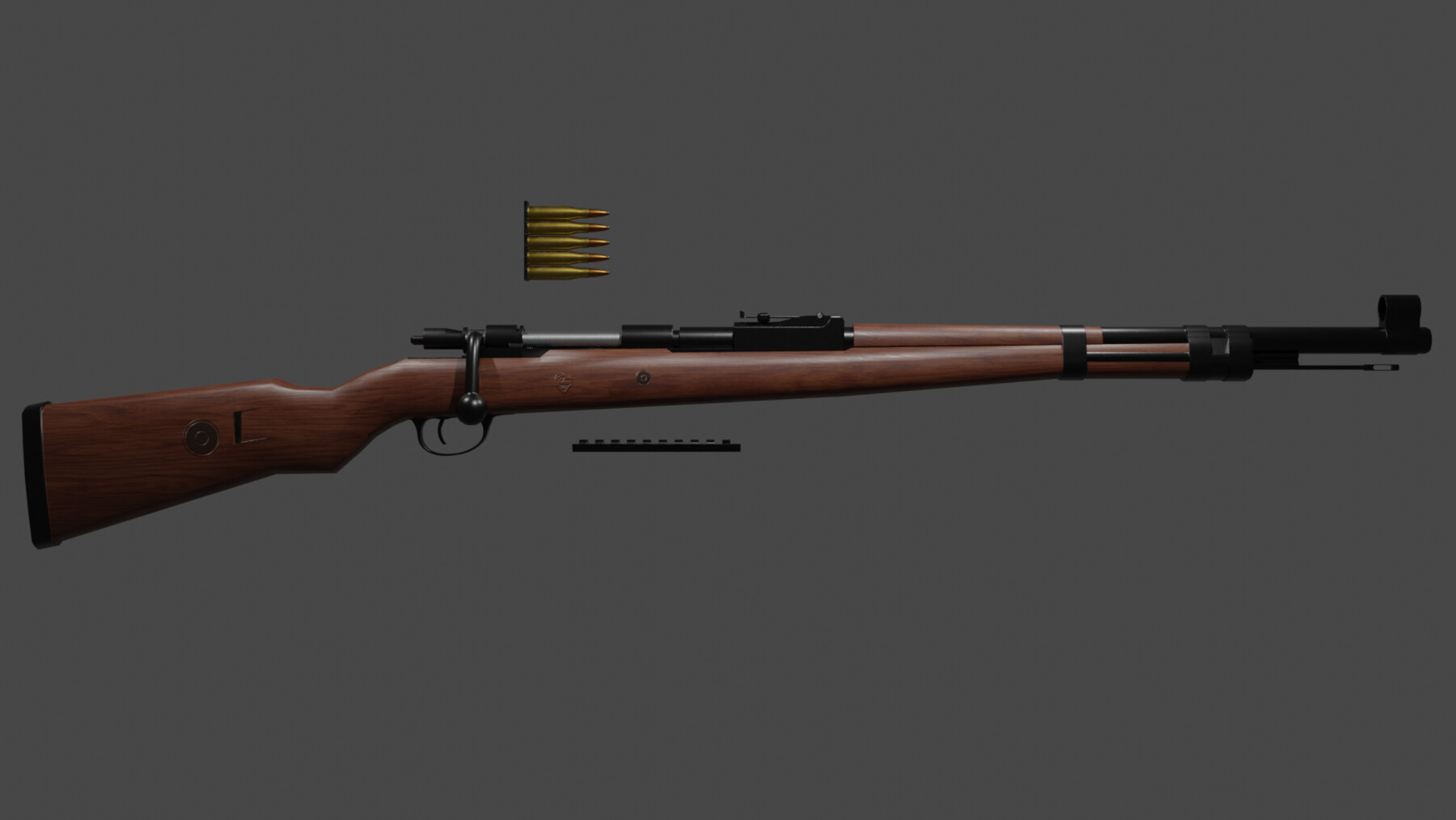 ArtStation - Kar98k 3D Model | Game Assets